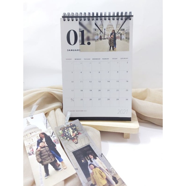 Jual Custom Kalender Meja Aesthetic Premium | Shopee Indonesia