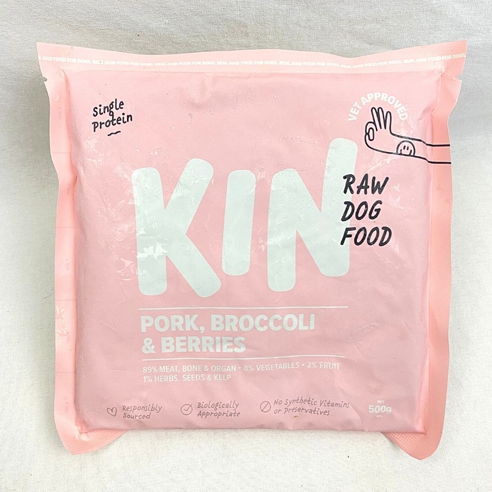 Jual KINDOGFOOD Makanan Anjing RAW Pork , Broccoli and Berries 500GR ...