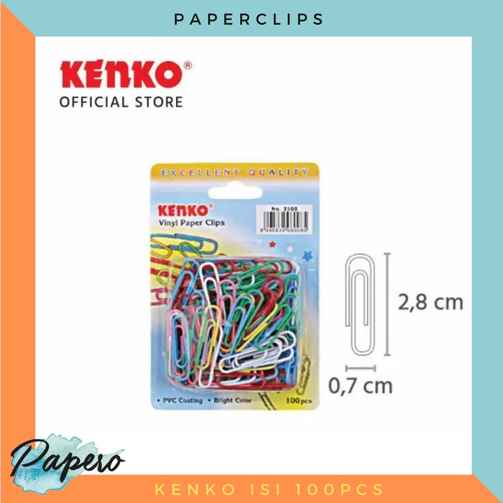 Jual Paper Clip Warna / Klip Kertas Warna Kenko | Shopee Indonesia