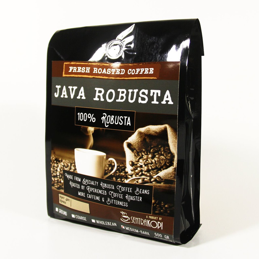 Jual Sentra Kopi Java Robusta 500 Gram - Bubuk / Biji - Premium Coffee ...