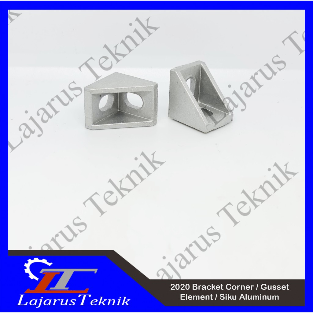 Jual 2020 bracket corner / gusset element / siku aluminum profile ...