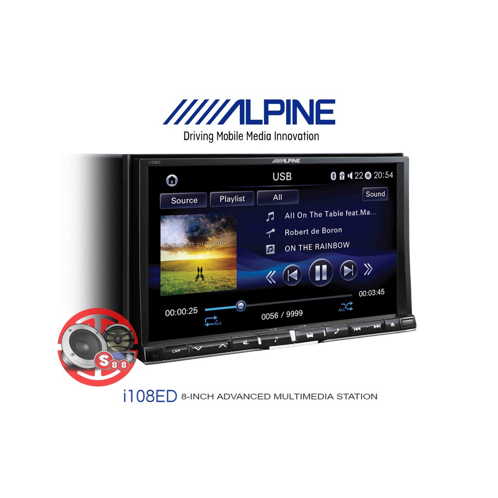 Jual Alpine I108ED Double Din DVD Layar Sentuh 8 Inch | Shopee Indonesia