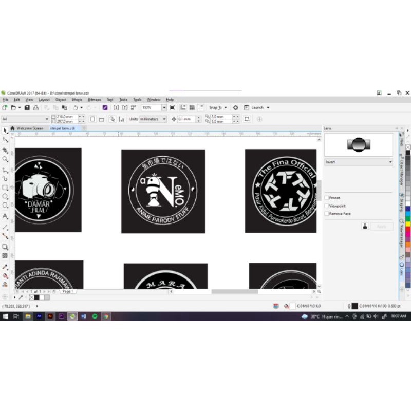 Jual Paket belajar stempel runaflex tanpa gagang | Shopee Indonesia