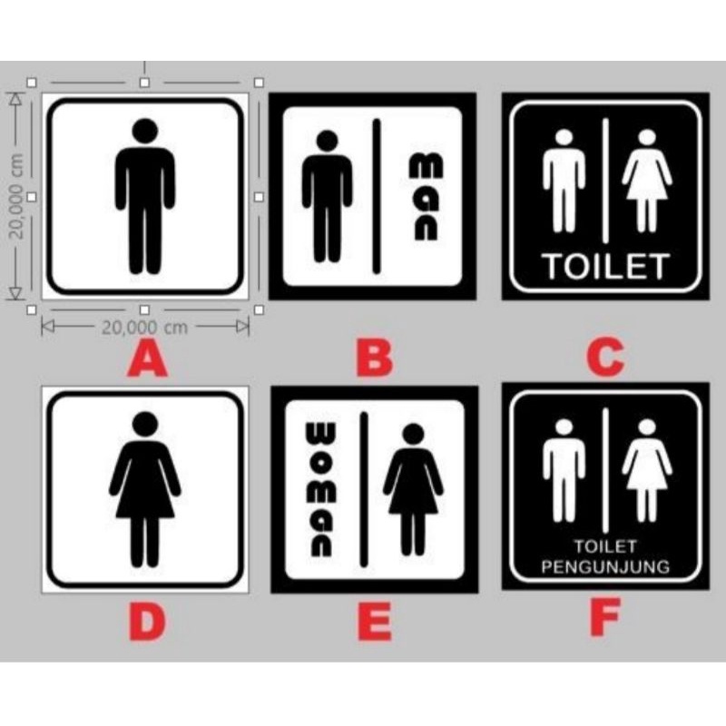 Jual TOILET SIGN | Shopee Indonesia