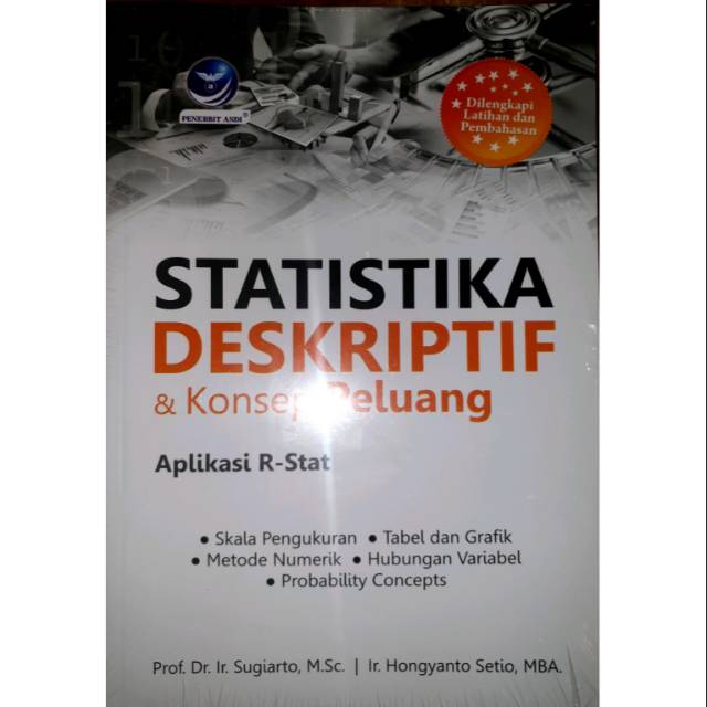 Jual Buku statistika deskriptif & konsep peluang aplikasi R-Stat | Shopee Indonesia