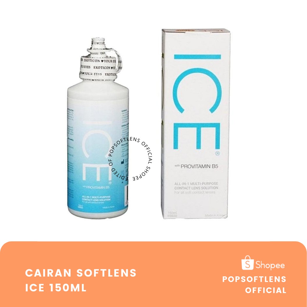 Jual ️ Popcollections ️ Cairan Softlens ICE 150mL / Cairan Pembersih ...