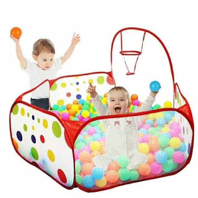 Jual Mainan anak Keranjang kolam Mandi bola lipat + keranjang basket ...