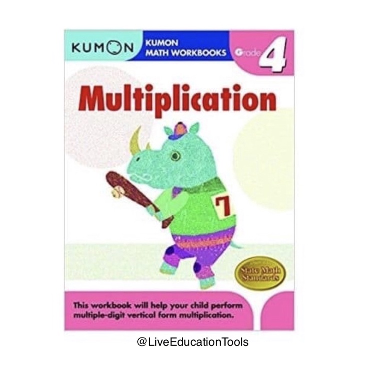 Jual K*MON MATH WORKBOOK MULTIPLICATION GRADE 4 | Shopee Indonesia