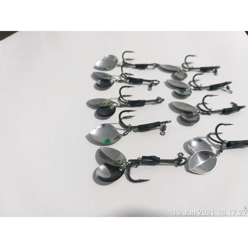 Jual HOOK KENZI DOUBLE BELADE BUAT BODI SOFT FROG UKURAN 2/0 1/0 1 ...