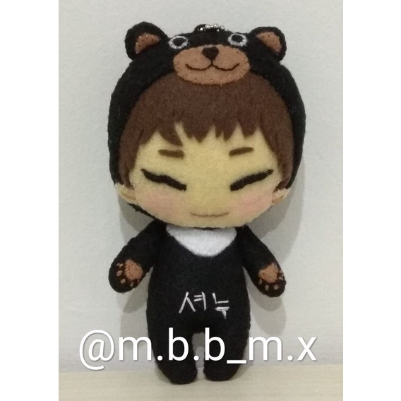 Jual custom kpop flanel doll boneka korea karakter idol monsta x shownu ...