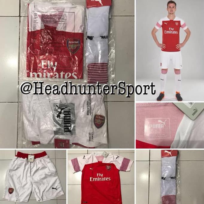 Jual Jersey Fullset Arsenal Home 2019 Grade Ori 1 Set Baju Celana Kaos ...