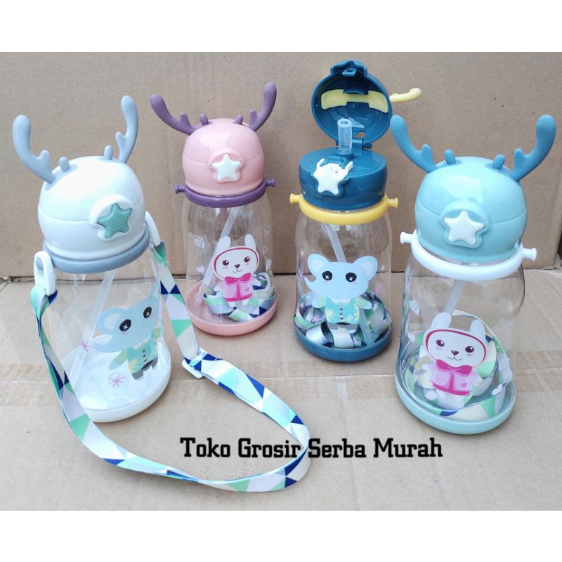 Jual Botol Minum Anak karakter Tanduk Rusa 550ml Botol BPA Free i Anak TK SD Sekolah | Shopee ...