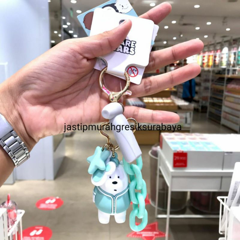 Jual WE BARE BEARS COLLECTION KEY CHAIN GANTUNGAN KUNCI MINISO GRIZZ ...