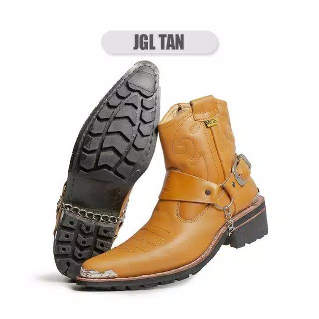 Jual SEPATU COWBOY BIKERS TOURING MOTOR PRIA KULIT ASLI KUAT DAN AWET ...