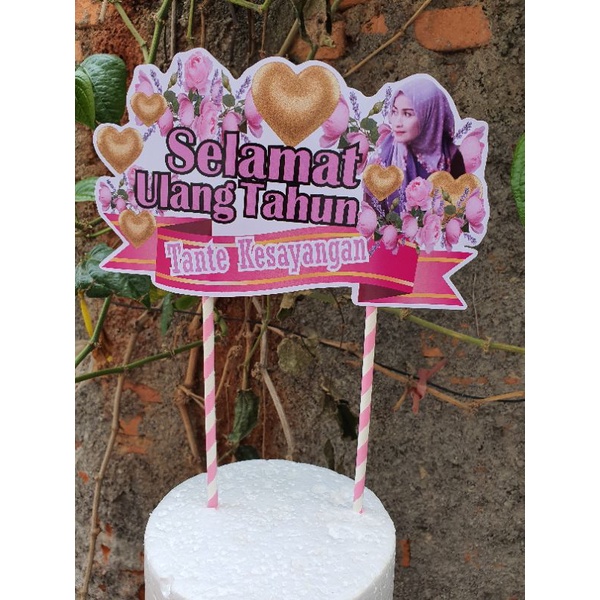 Jual topper besar custom warna, foto dan tulisan | Shopee Indonesia