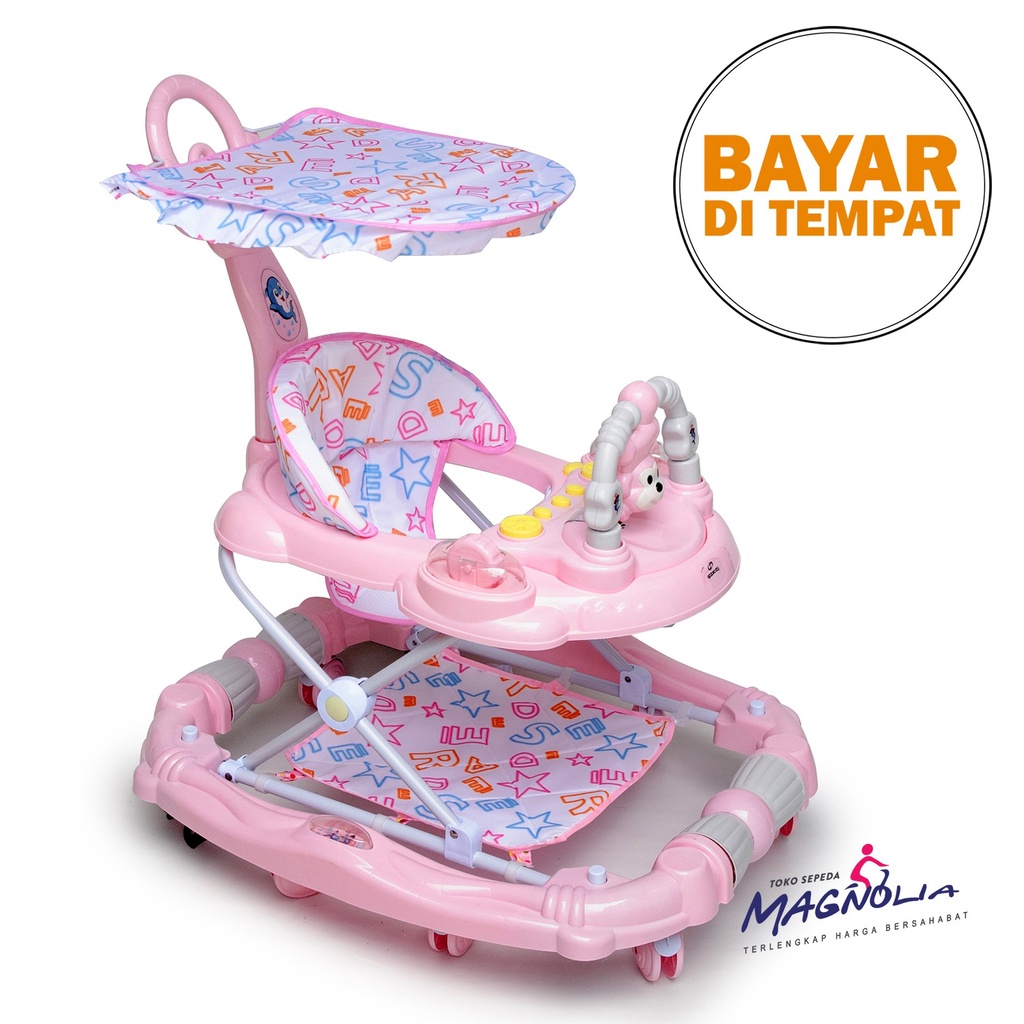 Jual Baby Walker Wolker Spacebaby Roda Dorongan Bayi Belajar Jalan Anak ...