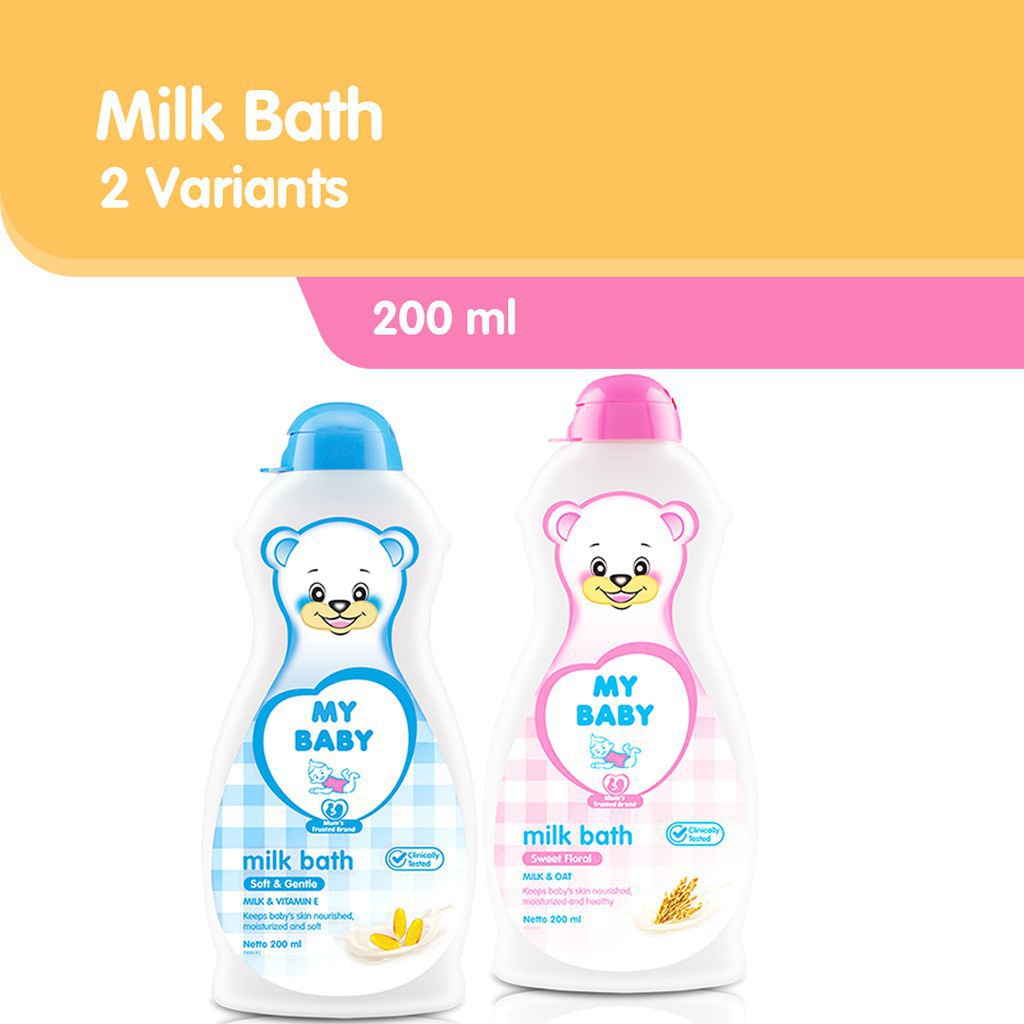 Jual MY BABY Milk Bath Soft & Gentle Sweet Floral 200 ml | Shopee Indonesia