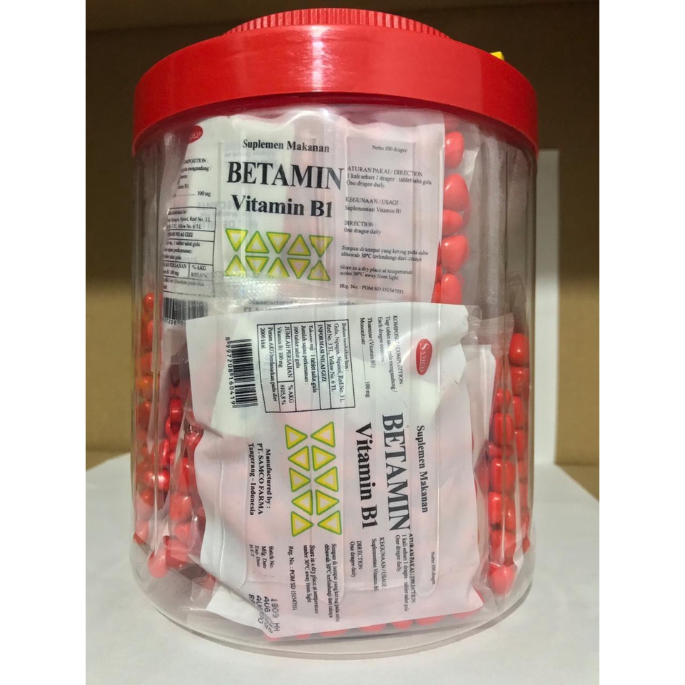 Jual BETAMIN TAB 2000'S TOPLES BESAR (SAMCO) | Shopee Indonesia