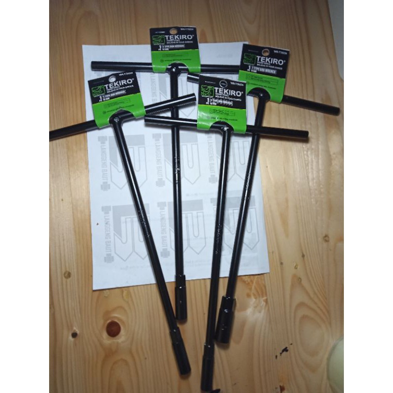Jual TEKIRO ORIGINAL Kunci Sock T Hitam 7 - 8 - 10 - 12 - 13 - 14 mm / T Type Box Wrench ...