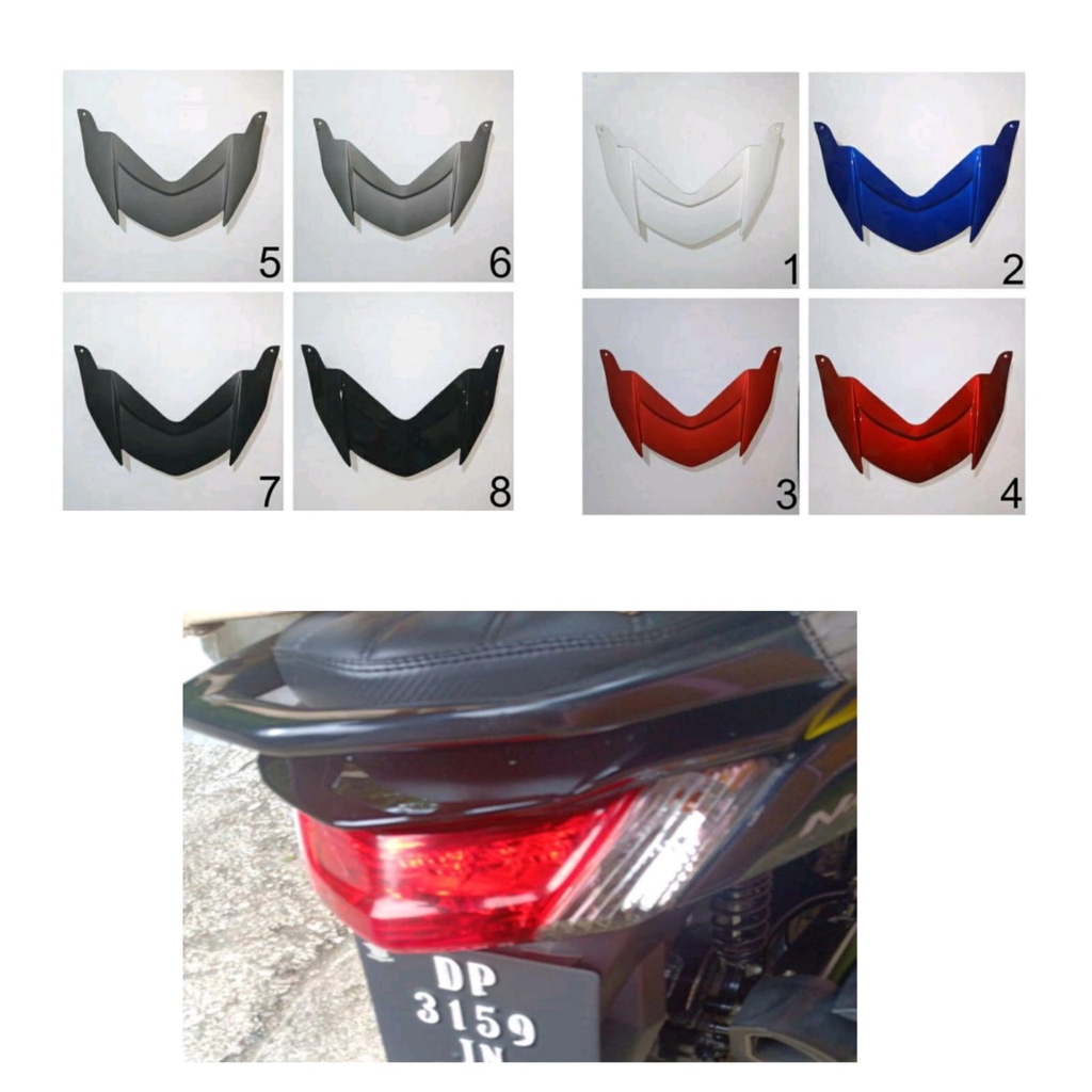 Jual PROMO DUCKTAIL YAMAHA NMAX DUKTAIL NMAX TOPI STOPLAMP NMAX ...