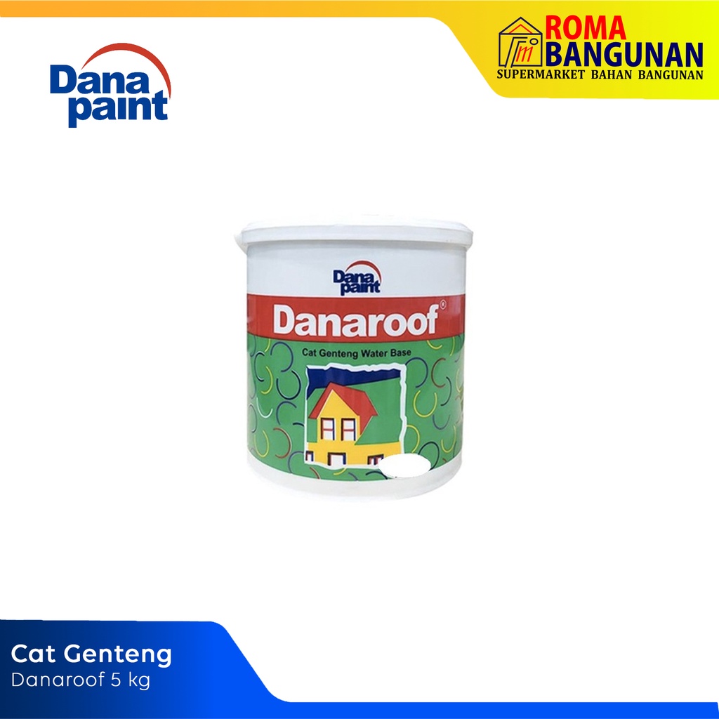Jual Dana Paint Cat Genteng Waterbase Danaroof 5 kg 3,78 Liter 5kg ...