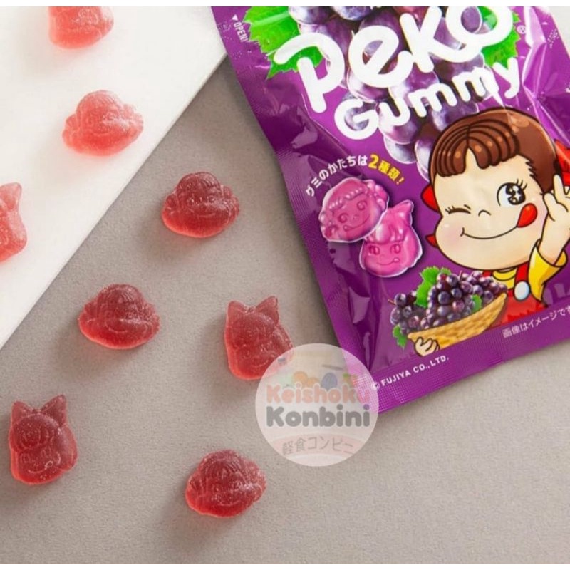 Jual Fujiya Peko Gummy Grape Candy / permen / permen jepang / permen ...