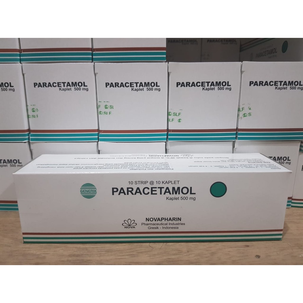 Jual PARACETAMOL NOVAPHARIN 500 MG ISI 10 STRIP/10 TABLET 100 TABLET | Shopee Indonesia