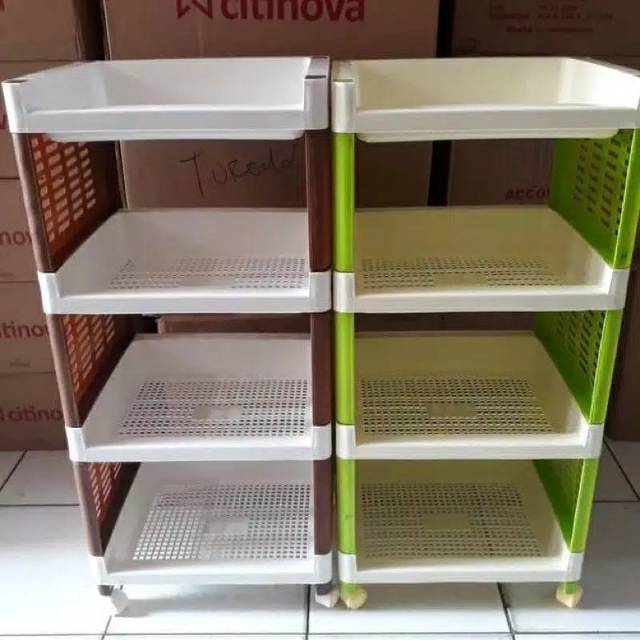 Jual RAK SUSUN SERBAGUNA - 4 Susun Dilengkapi Roda - Yoyo Star | Shopee ...