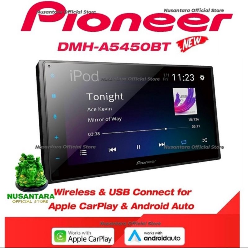 Jual PROMO 2022 Pioneer DMH-A5450BT Carplay Android Auto 6.8 inch DMH A5450BT | Shopee Indonesia
