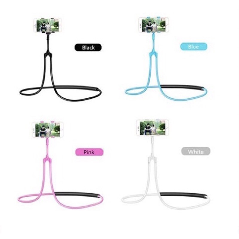 Jual Lazy Pod Leher Dan Pinggang Lazypod Holder HP Hanging Neck Jepitan ...