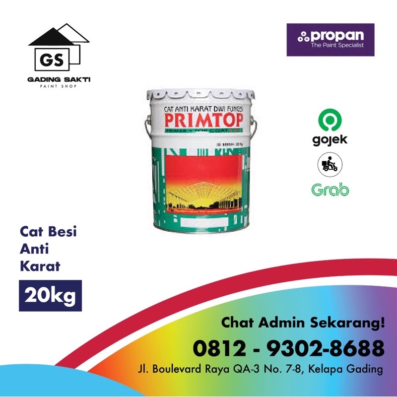 Jual Propan Primtop Pail 20KG / Cat Besi Anti Karat | Shopee Indonesia