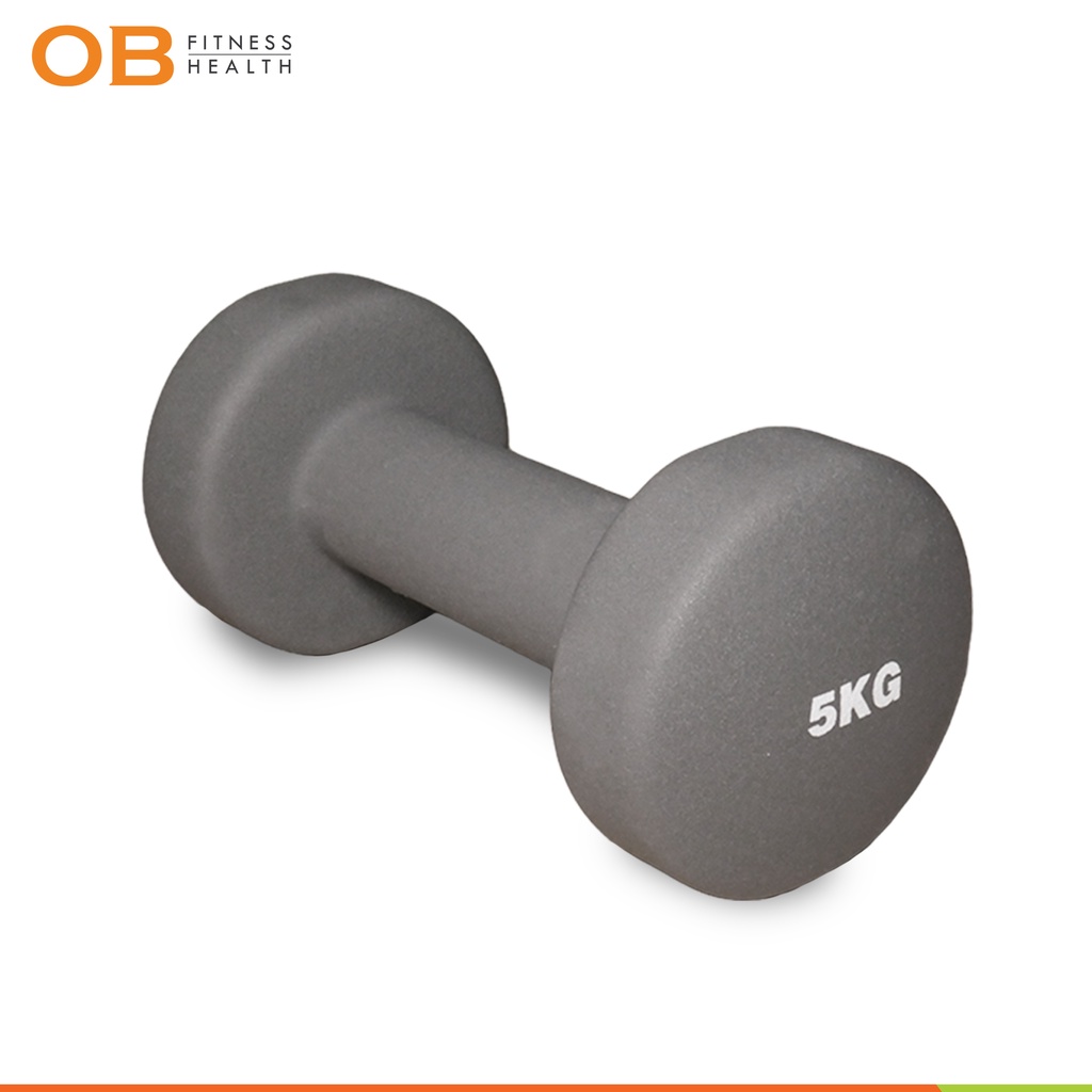 Jual Barbel Dumbbell Neoprene Barbell Mini 5 Kg OB FIT Untuk Yoga ...