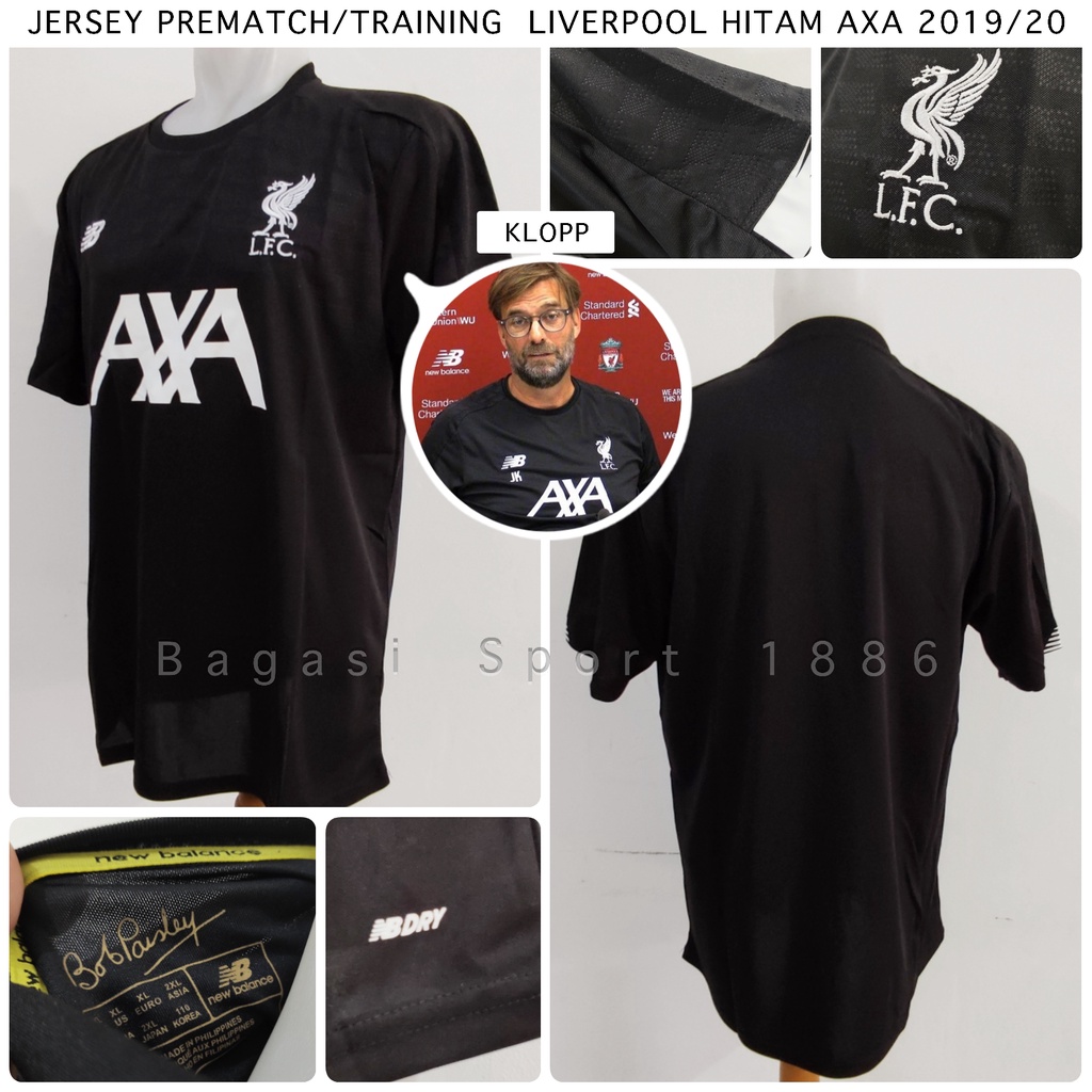 Jual Jersey Baju Bola Livpool Liverpol Liperpool Hitam AXA The Reds ...