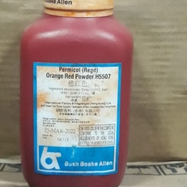 Jual Pewarna orange red h 5507 permicol repack 100 gr | Shopee Indonesia