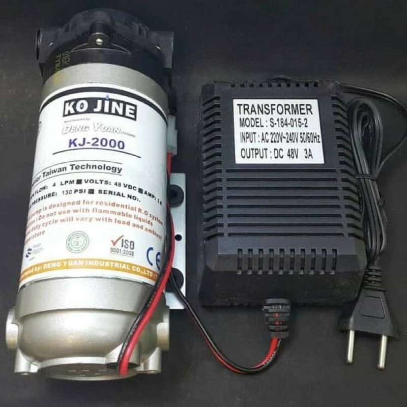 Jual Pompa Ro Ko Jine 48V + Adaptor 3A Booster pump Reverser Osmosis 1 ...