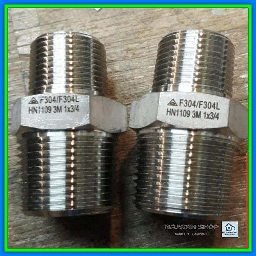 Jual Double Nepel Reducer 1 x 3/4" inch Fitting Hexa Class 3000 ...