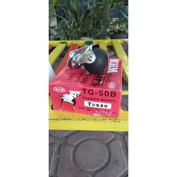 Jual roda bulat karet 2inch KHM casters TG-50B turbo size 50mm | Shopee ...