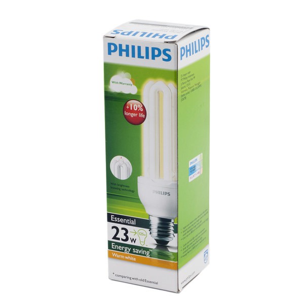 Jual Lampu Philips Essential 23W 23 Watt 23 W 23Watt WarmWhiteLight ...