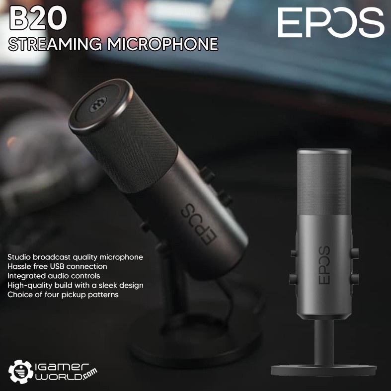 Jual EPOS B20 Streaming Microphone Studio Broadcast Quality | Shopee ...