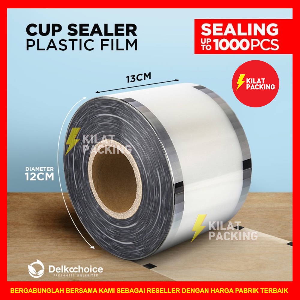 Jual Cup Sealer Plastik Lid Plastik Roll Tutup Gelas Seal Cup 1000pcs ...