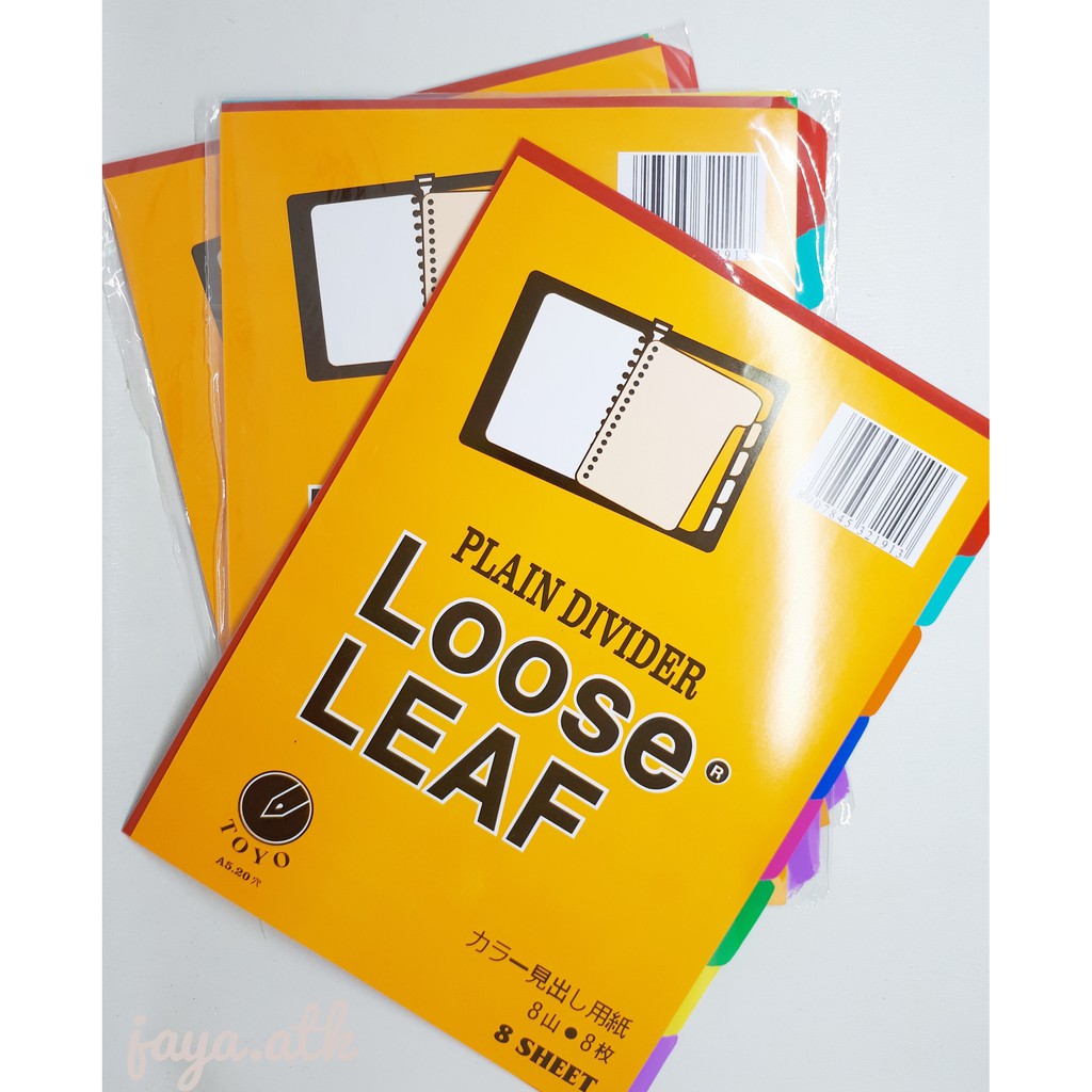 Jual Pembatas Binder Plastik A5 (8 sheets) | Shopee Indonesia