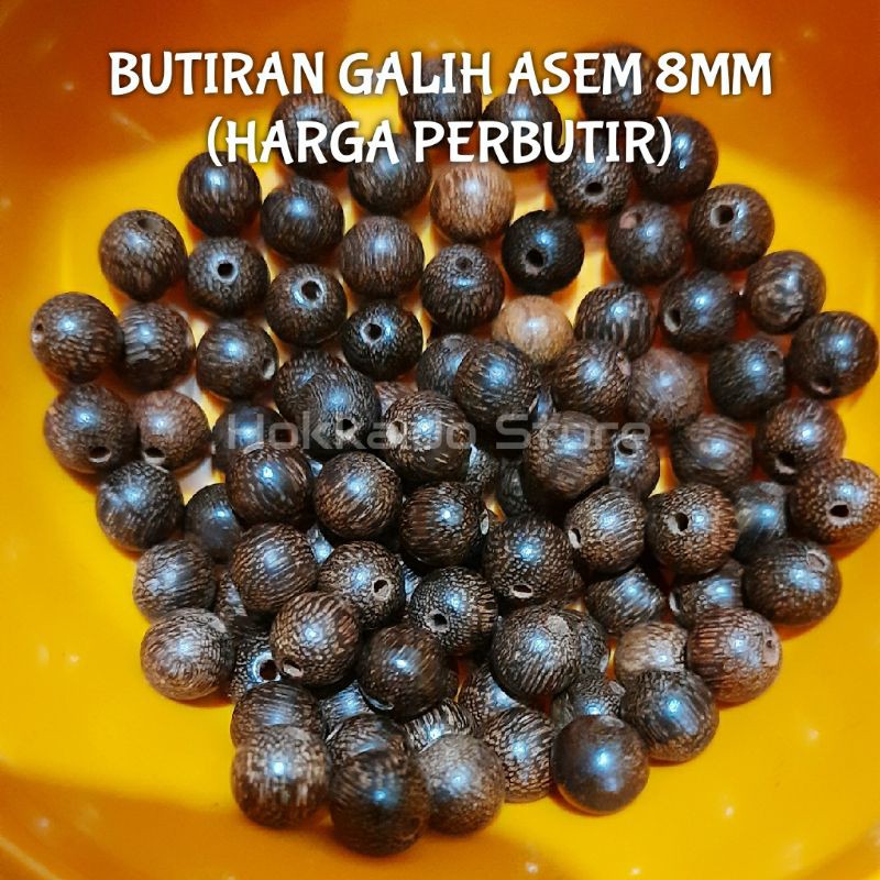 Jual Butiran Kayu Galih Asem 8mm Untuk Gelang / Tasbih (perbutir ...