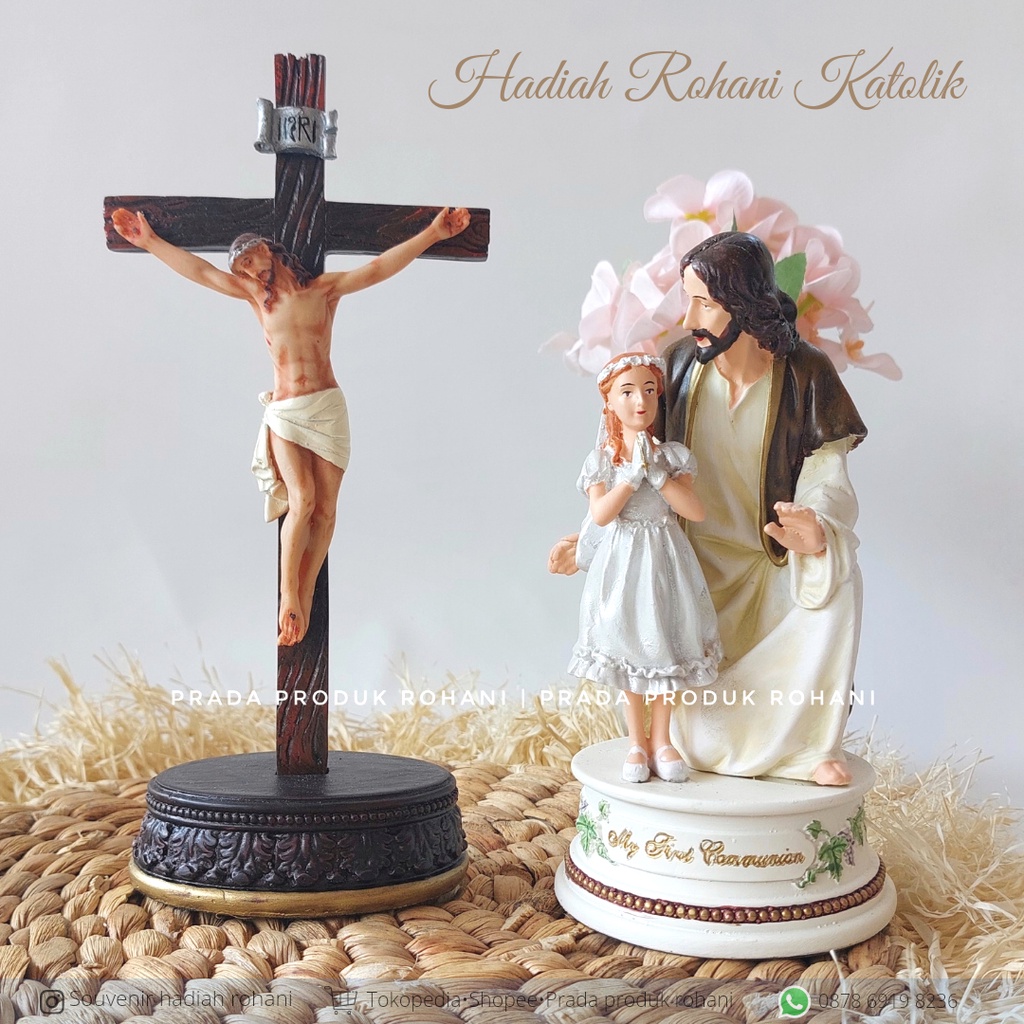 Jual Hadiah Rohani/Hampers Rohani/Patung Komuni Pertama/Salib Yesus ...
