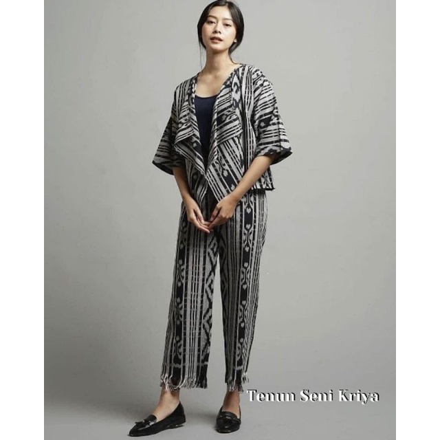 Jual setelan tenun wanita terbaru kekinian || baju tenun troso jepara ...