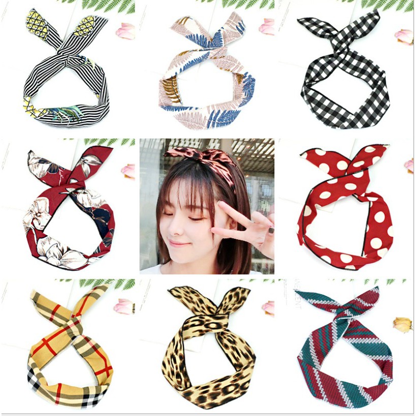 Jual Bando kain dewasa/ bandana remaja /anak model kawat bisa berdiri ...