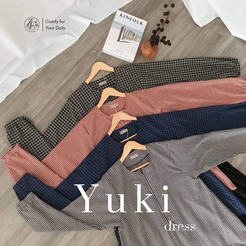 Jual YUKI DRESS / GAMIS KOMBINASI / BISA CUSTOM XS-XXXL | Shopee Indonesia