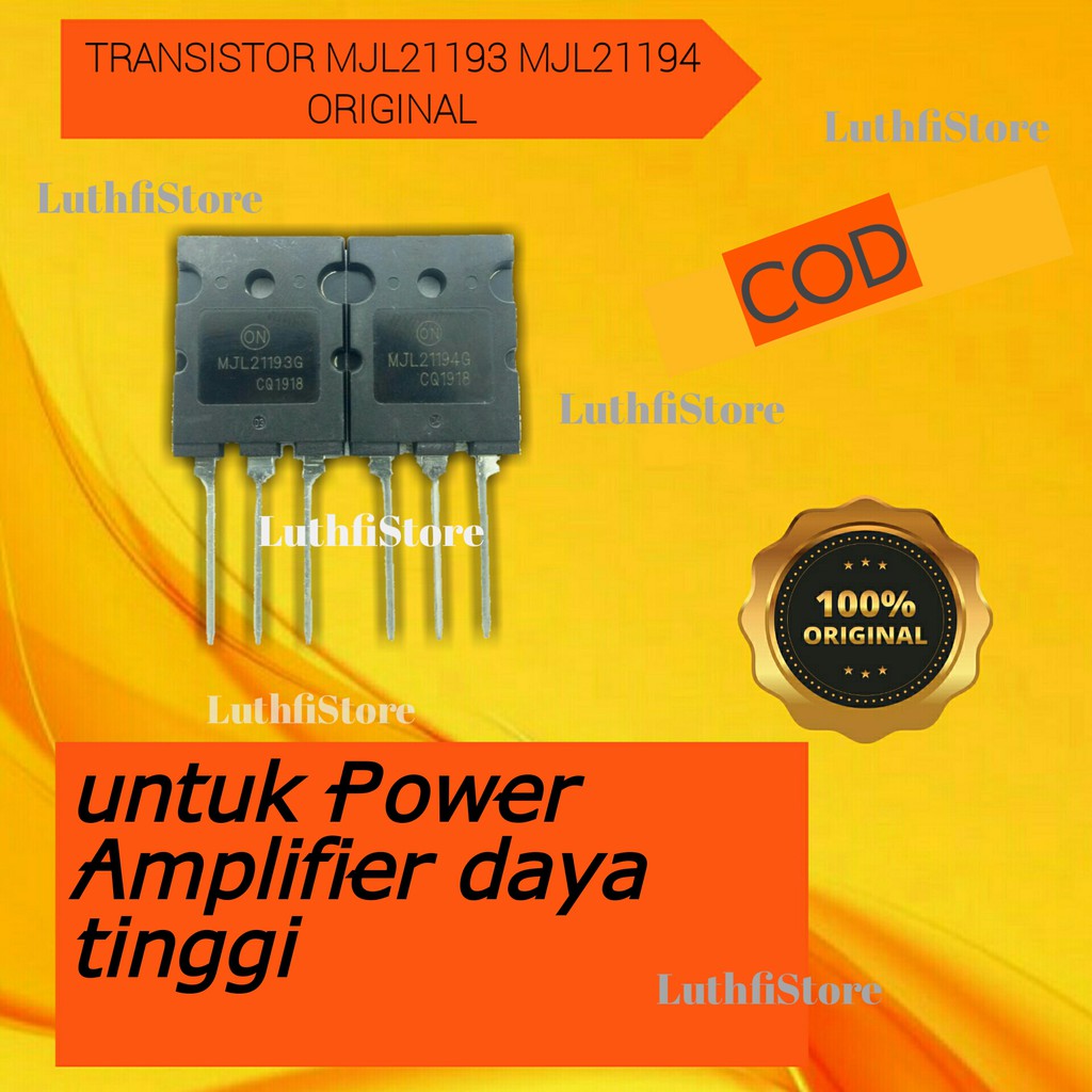 Jual Transistor MJL 21193 MJL 21194 1 set Asli Original MJL21193 ...