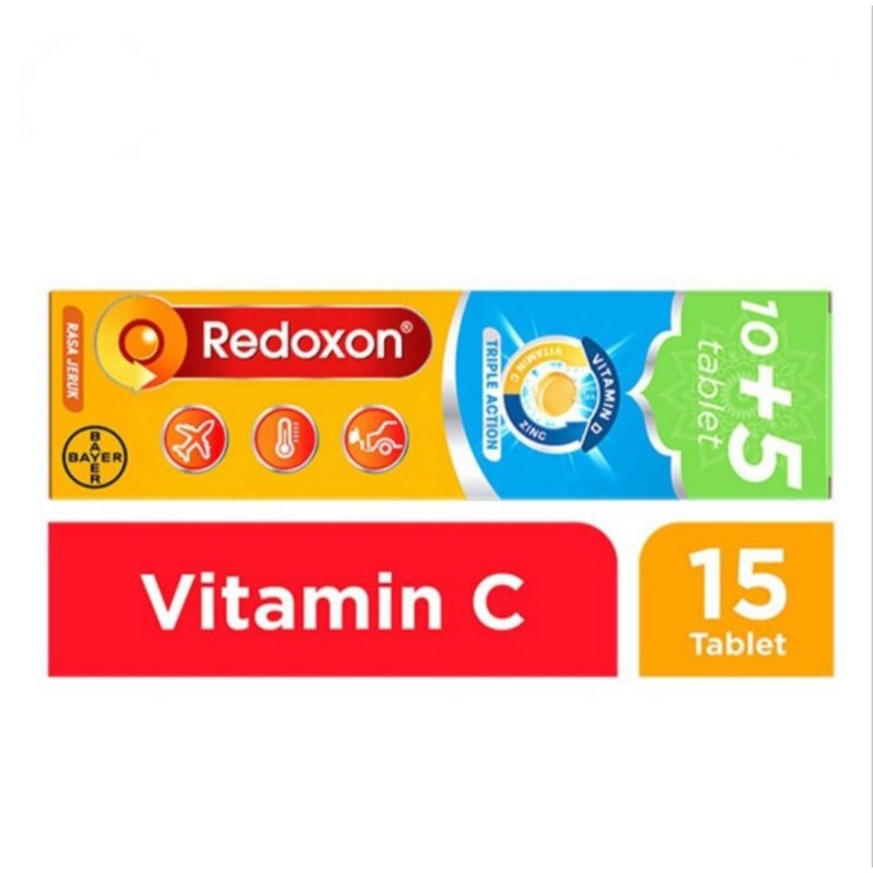 Jual Redoxon Triple Action Eff -- 15 Tablet | Shopee Indonesia