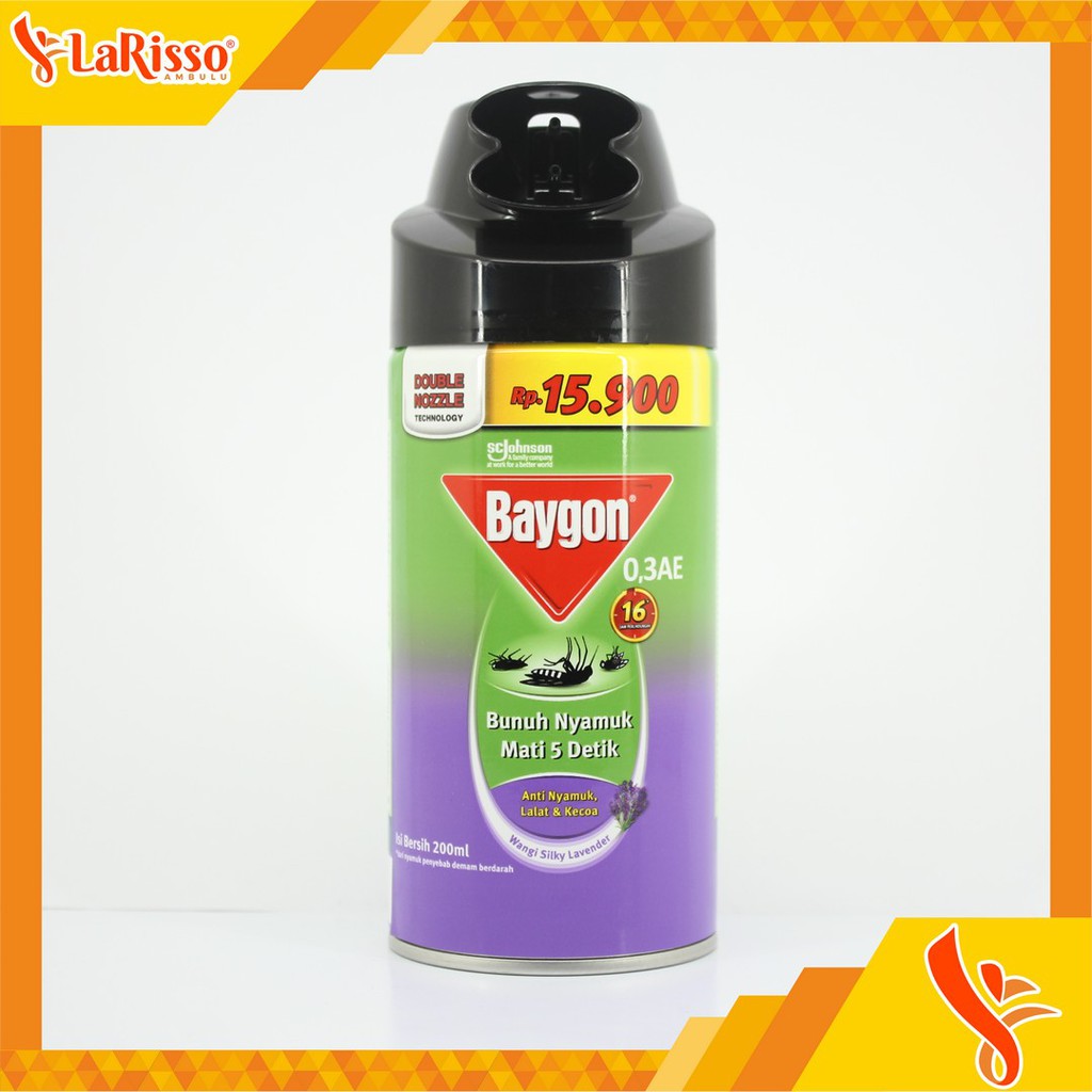 Jual BAYGON AEROSOL OBAT ANTI NYAMUK, LALAT&KECOA SEMPROT 200ML ALL ...