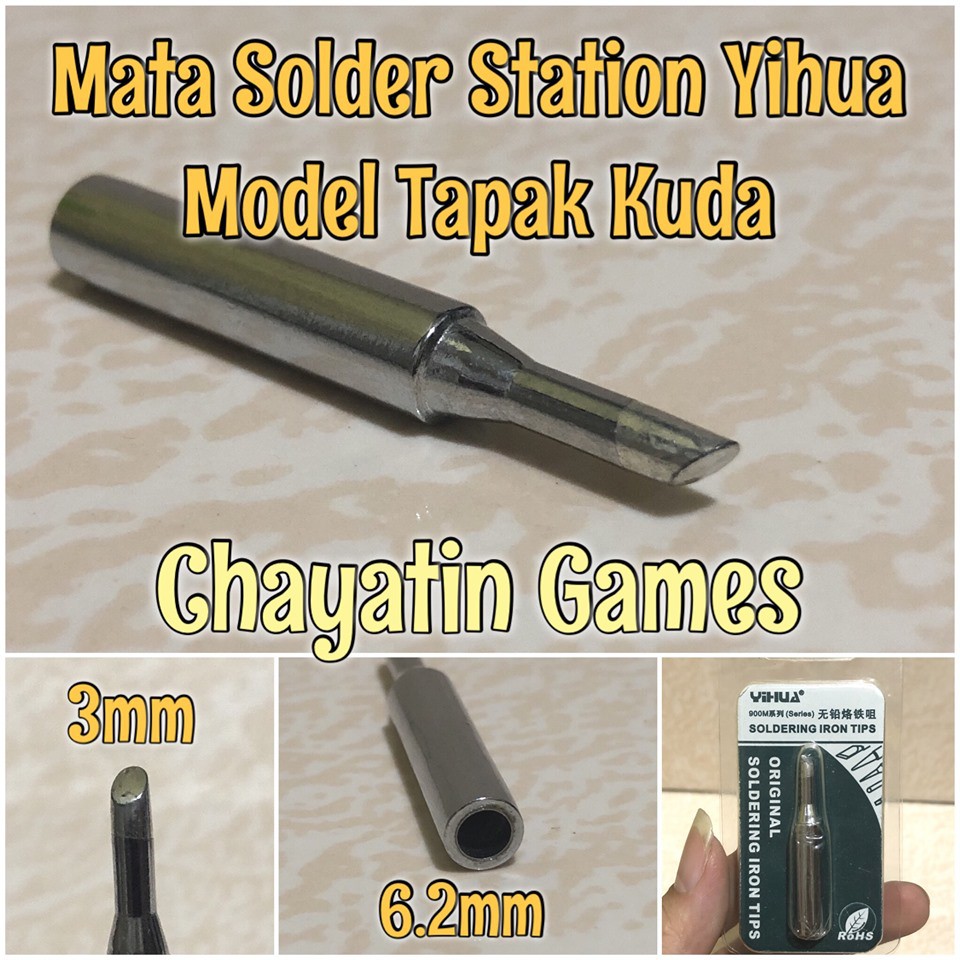 Jual Mata Solder Station Ori YIHUA 900M-T-3C ( Tapak Kaki Kuda ) | Shopee Indonesia